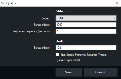SRT - Secure Reliable Transport